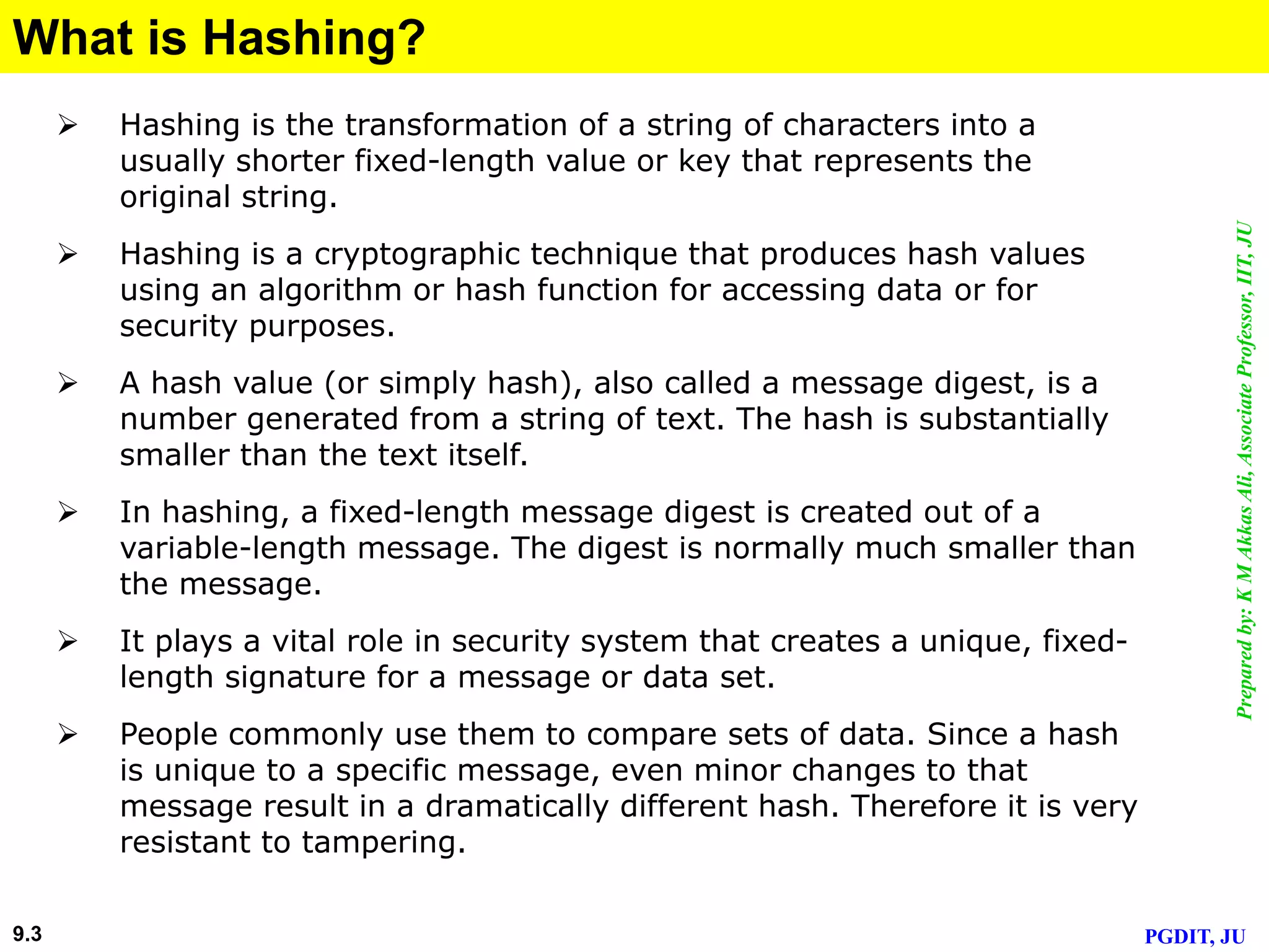 Network security cryptographic hash function | PPT Network security cryptographic hash function | PPT