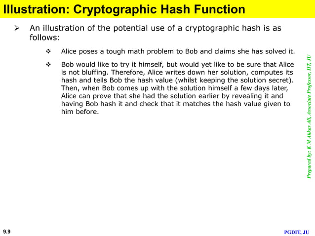 Network security cryptographic hash function | PPT Network security cryptographic hash function | PPT