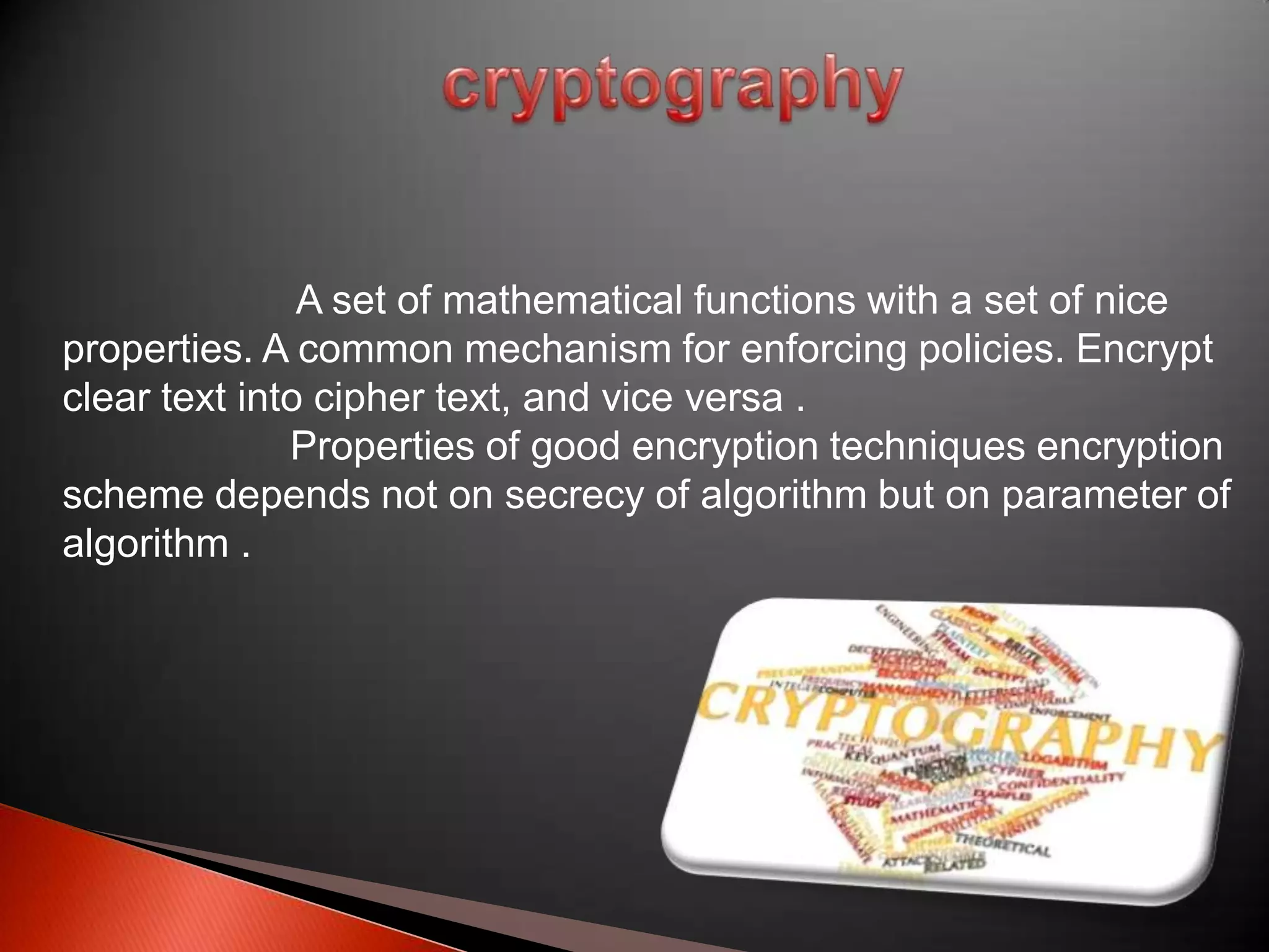 Network security & cryptography | PPTX