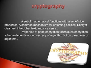 Network security & cryptography | PPTX