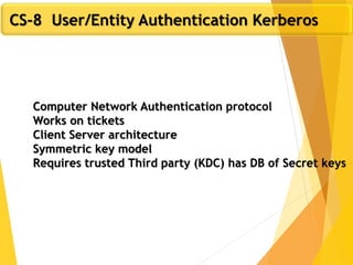 Network security cs8 | PPT