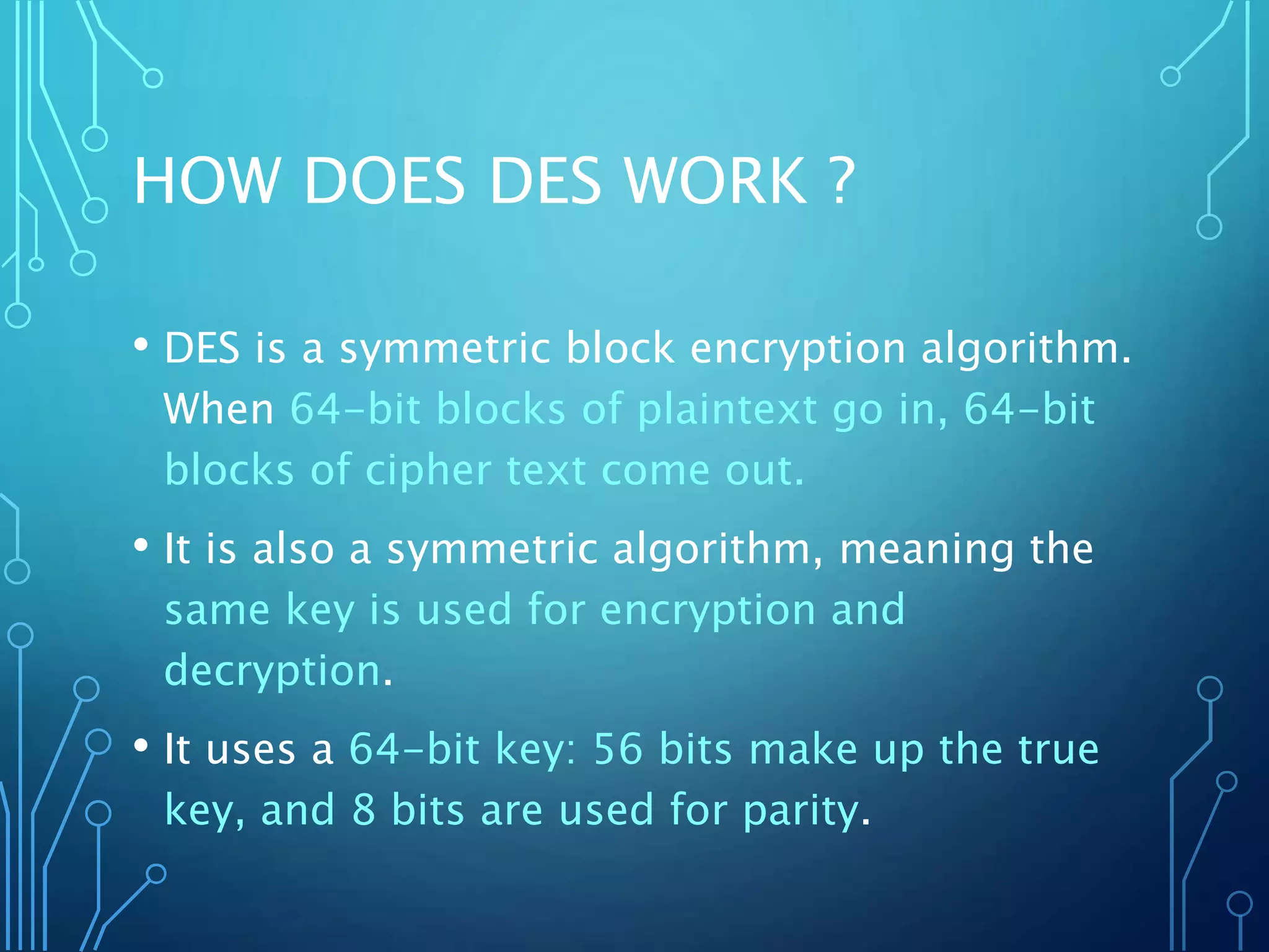 Data Encryption Standard (DES) | PPTX