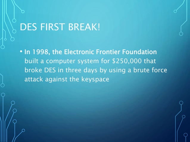 Data Encryption Standard (DES) | PPTX