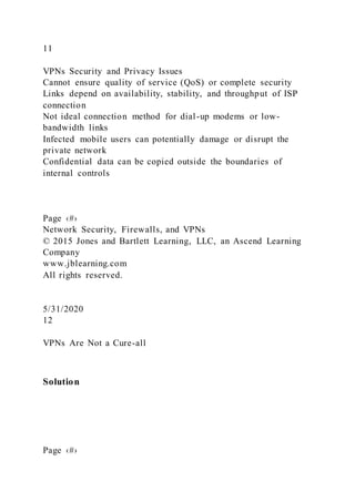 Network security, firewalls, and vp ns week 5&6vpn fundame | PDF