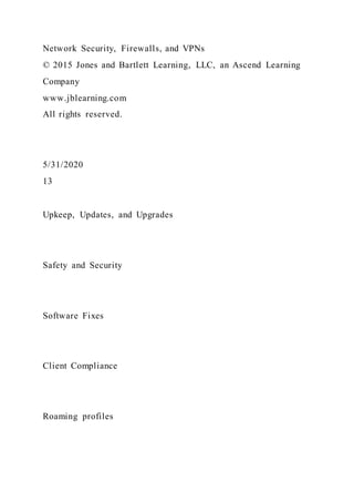 Network security, firewalls, and vp ns week 5&6vpn fundame | PDF