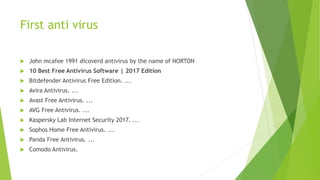Network security history | PPTX | Internet | Computing