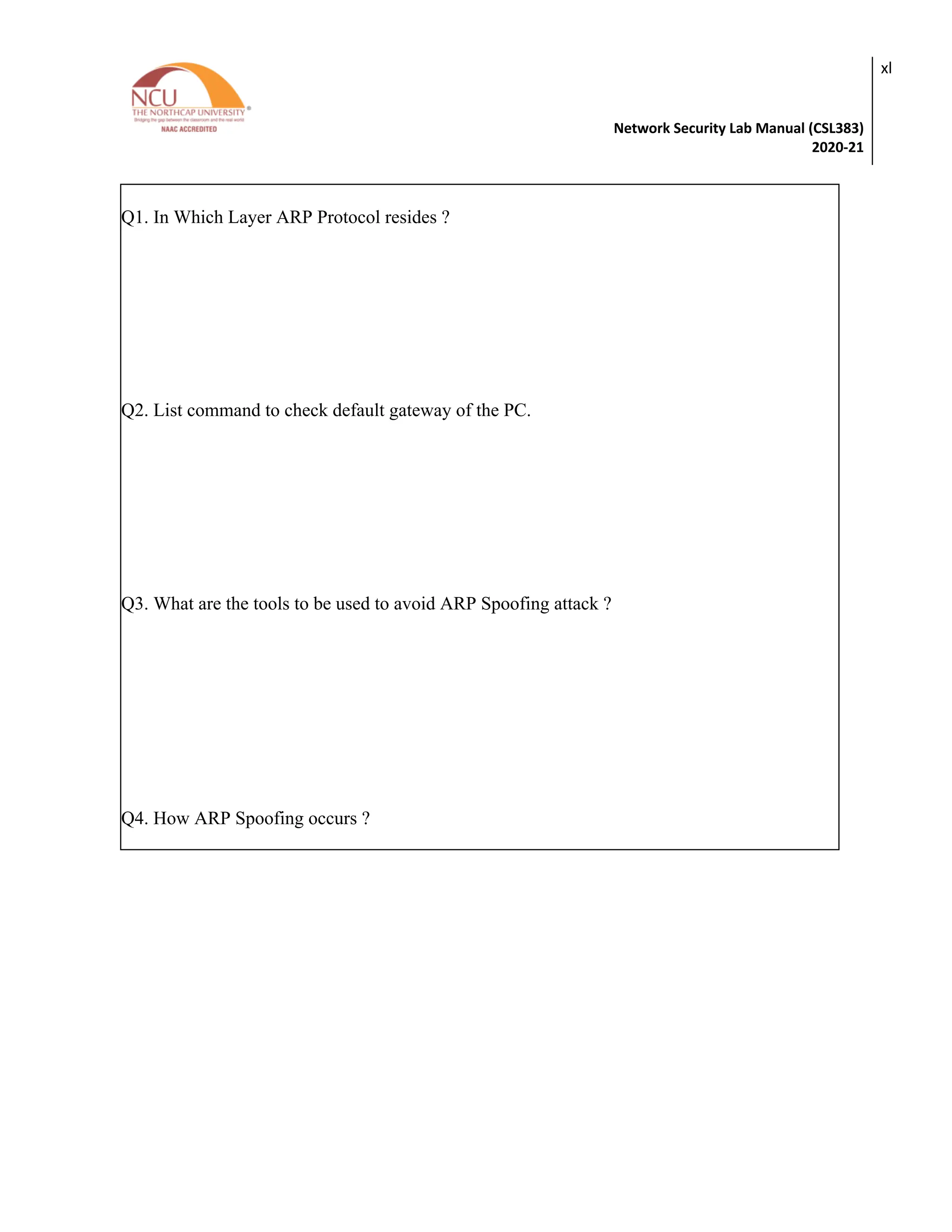 Network Security LabNetwork Security Lab | PDF