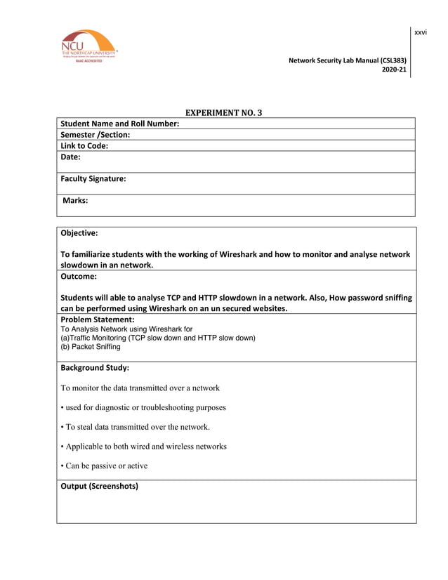 Network Security LabNetwork Security Lab | PDF