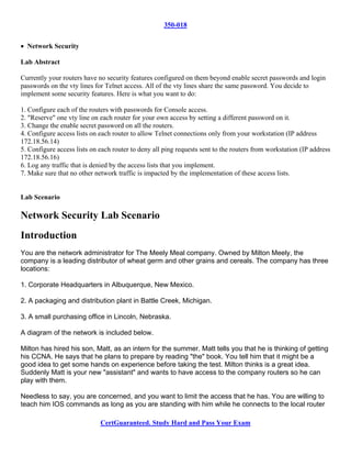 Network security lab certification 350 018 | PDF | Computer Networking ...