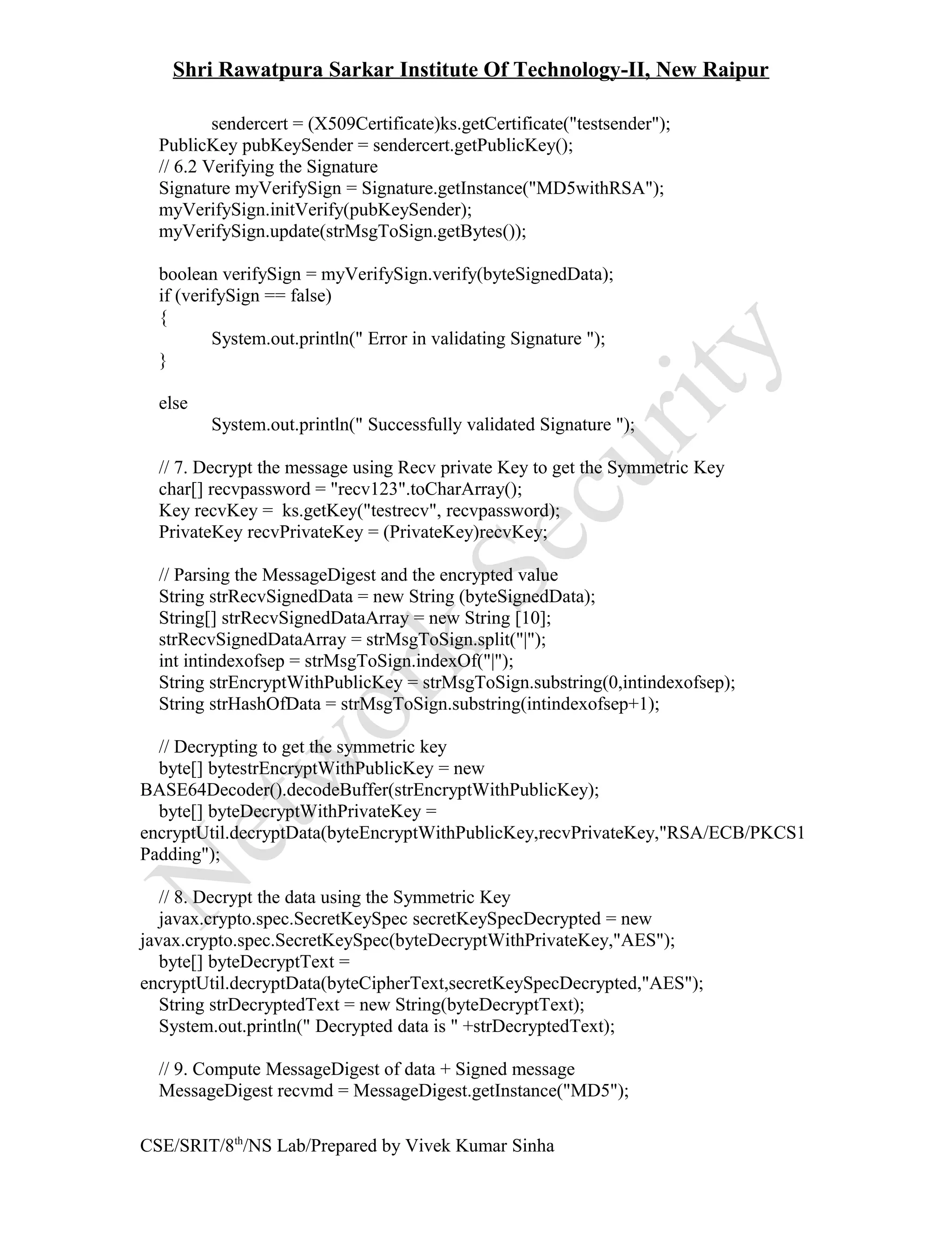 Network security Lab manual | DOC