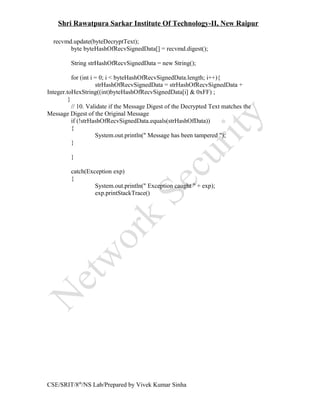 Network security Lab manual | DOC