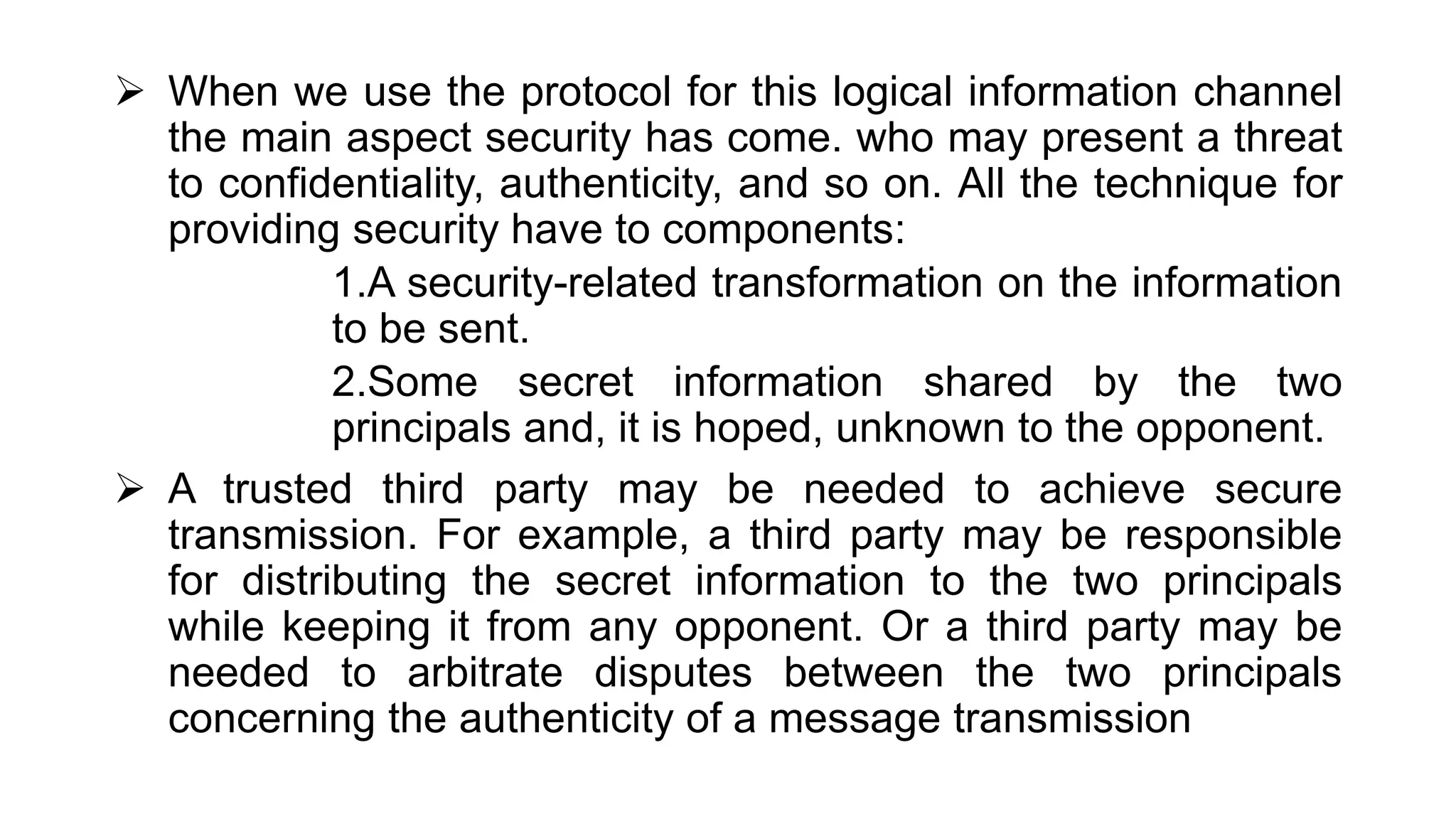 Network Security Model Pptx