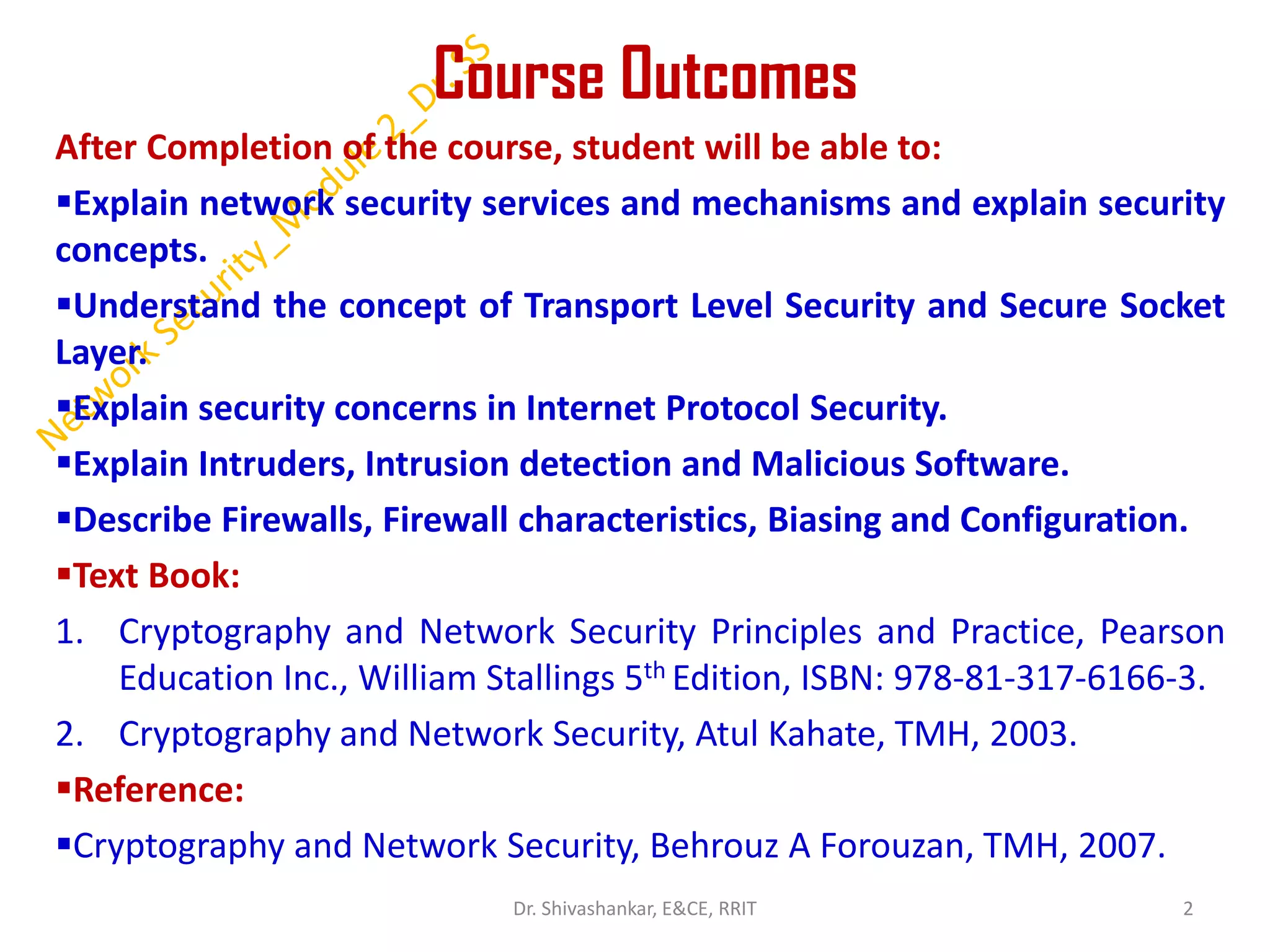 Network Security_Module_2_Dr Shivashankar | PPT