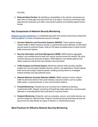 Network Security Monitoring A Crucial Layer of Cyber Defense | PDF