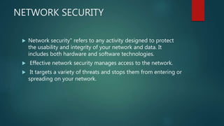 Network security presentation | PPTX