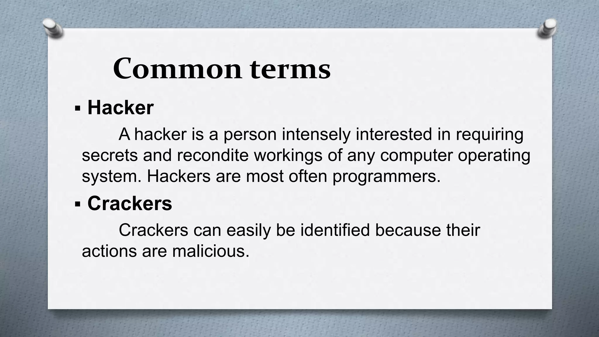 Network Security Vulnerabilities Threats And Attacks Pptx Internet Computing