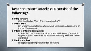 Network security (vulnerabilities, threats, and attacks) | PPTX