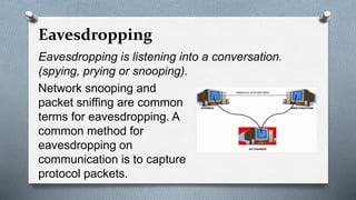 Network security (vulnerabilities, threats, and attacks) | PPTX