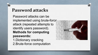 Network security (vulnerabilities, threats, and attacks) | PPTX