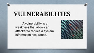Network security (vulnerabilities, threats, and attacks) | PPTX