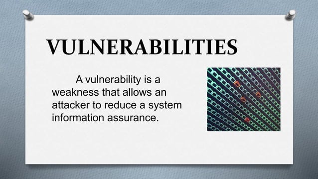 Network Security Vulnerabilities Threats And Attacks Pptx Internet Computing