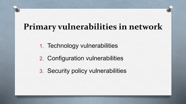 Network Security Vulnerabilities Threats And Attacks Pptx Internet Computing