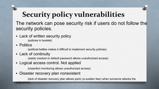 Network Security Vulnerabilities Threats And Attacks Pptx Internet Computing