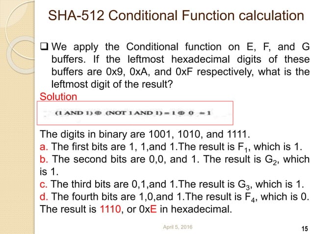 Secure Hash Algorithm Sha 512 Ppt 0861