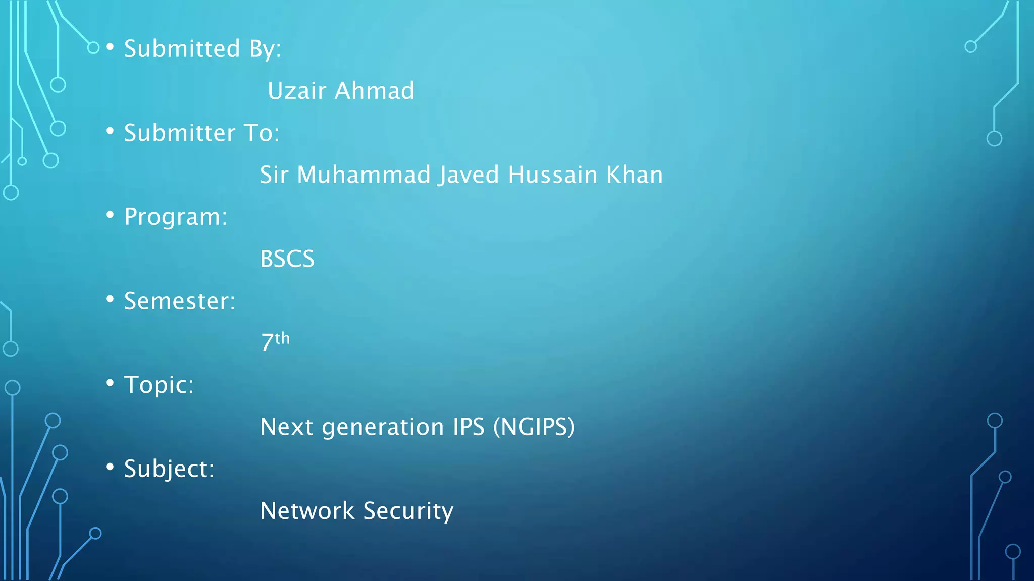 NGIPS(Next Generation Intrusion Prevention System) in Network security ...