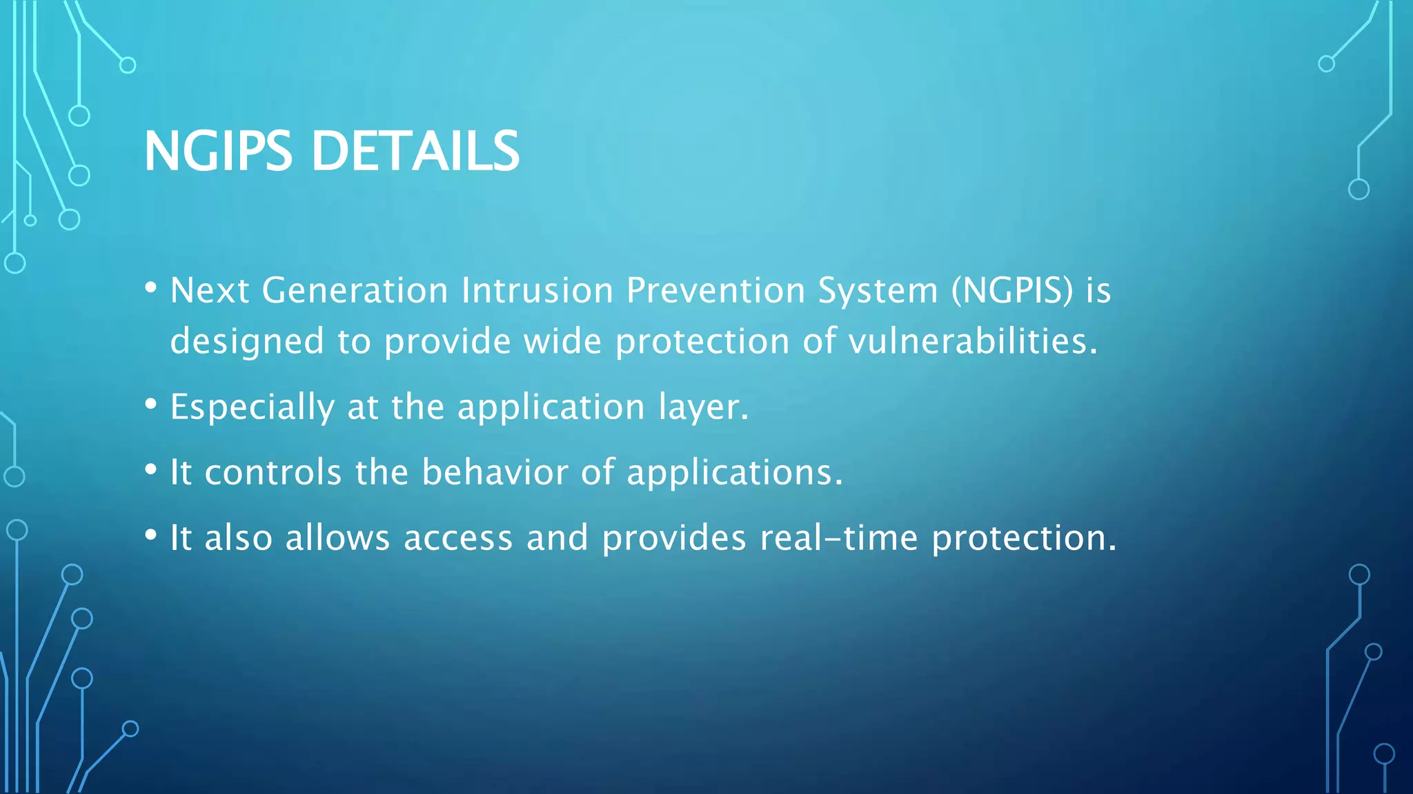 NGIPS(Next Generation Intrusion Prevention System) in Network security presentation | PPTX