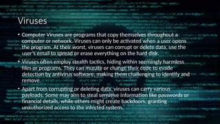 NETWORK SECURITY THREATS - POWERPOINT PRESENTATION | PPTX