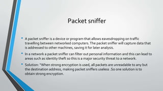 Network security threats and solutions | PPT