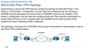 Network Security v1.0 Implementation of Site to Site IPSec | PPT