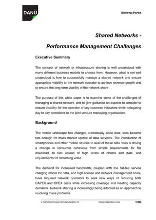 Network share briefing_paper | PDF | Computer Networking | Computing