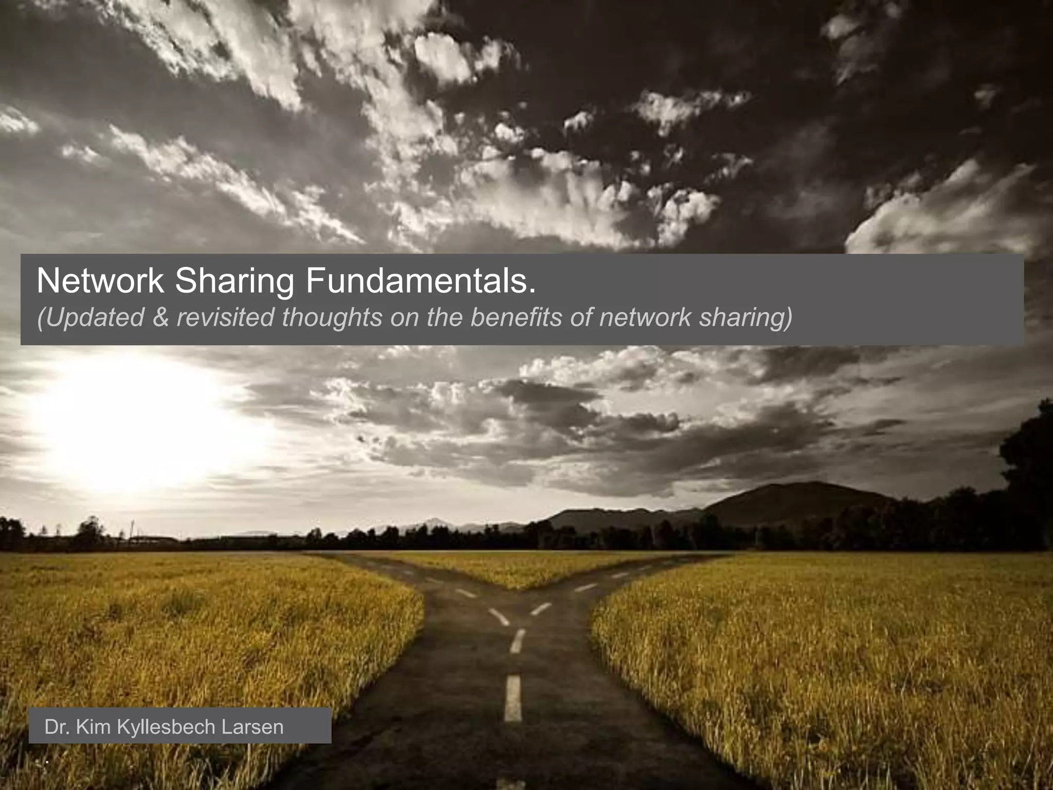 Fundamentals of Mobile Network Sharing | PPTX