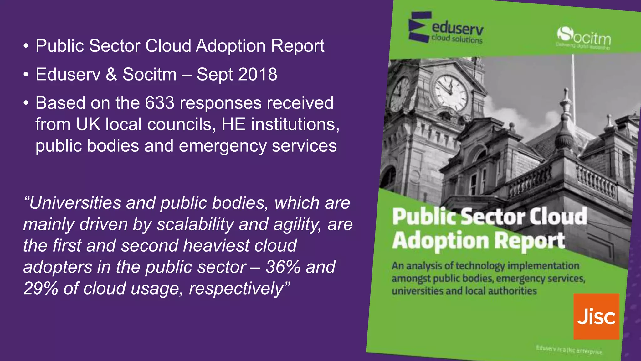 Building the modern institution: how Jisc can support your cloud-based ...