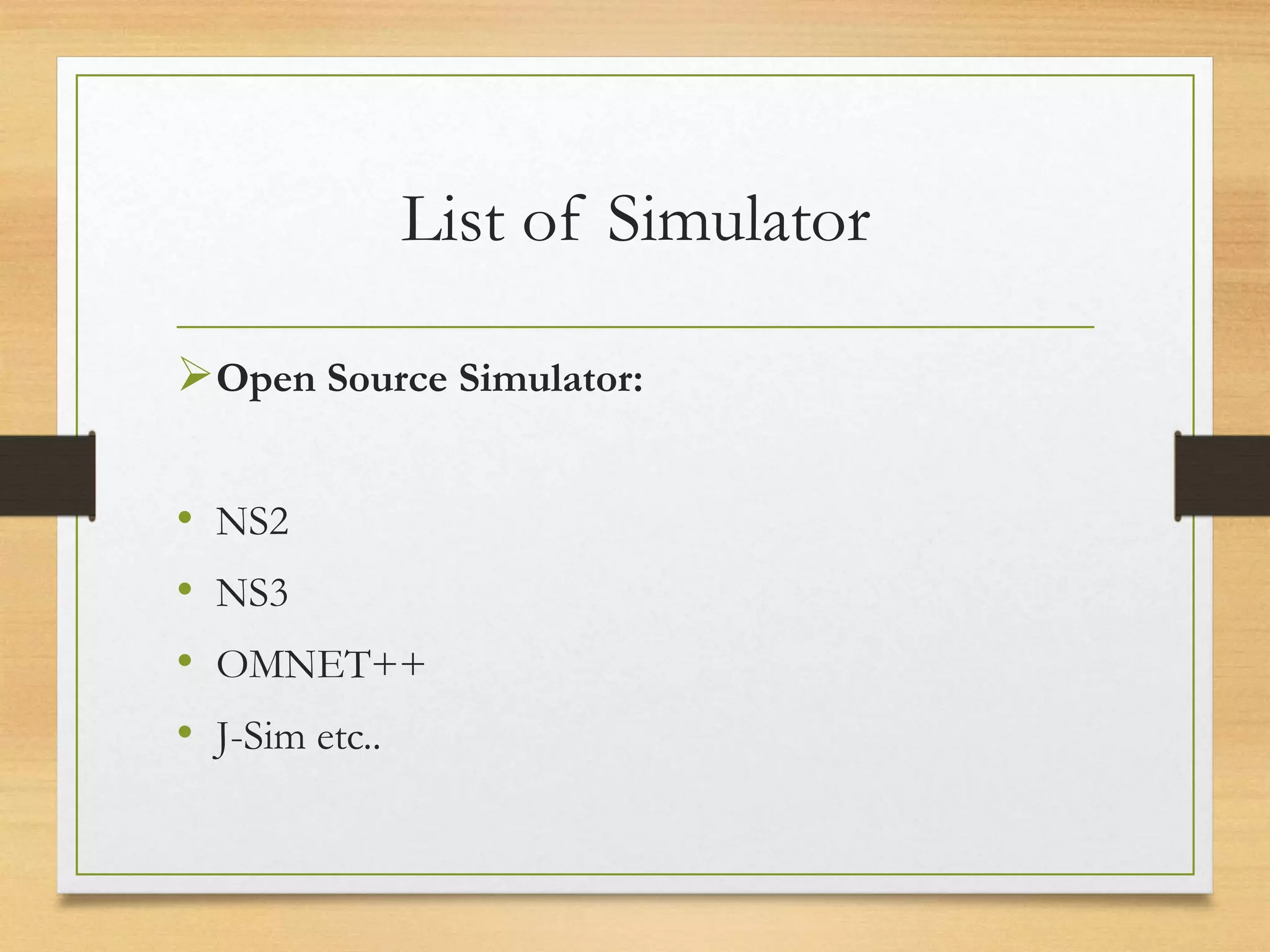 Network Simulation Software Pptx Operating Systems Computer