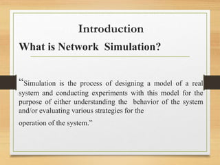 Network simulation software | PPTX
