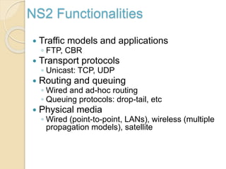 Network simulator 2 | PPT