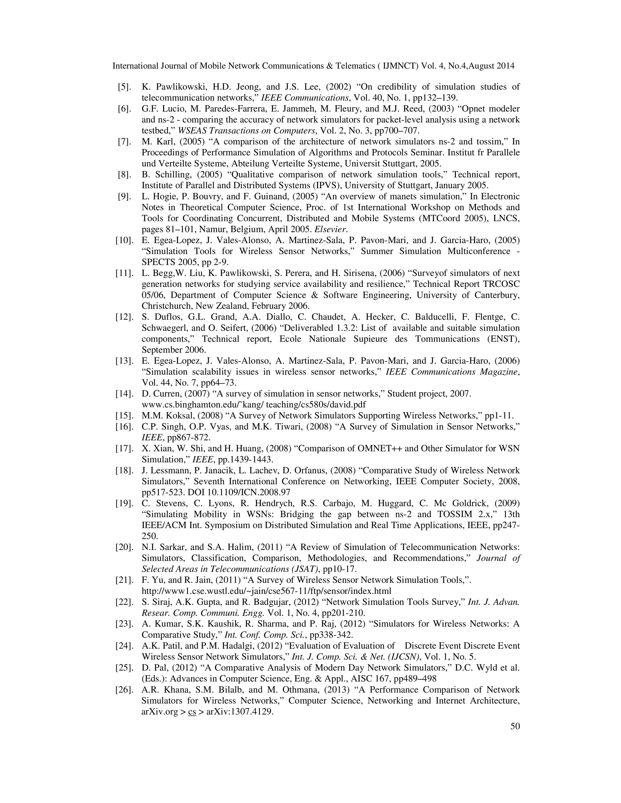 Network Simulators For Next Generation Networks An Overview Pdf