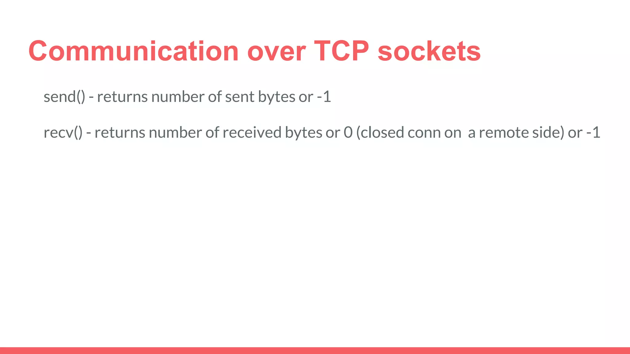 Network sockets | PPTX