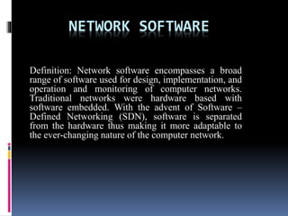 Network software | PPTX