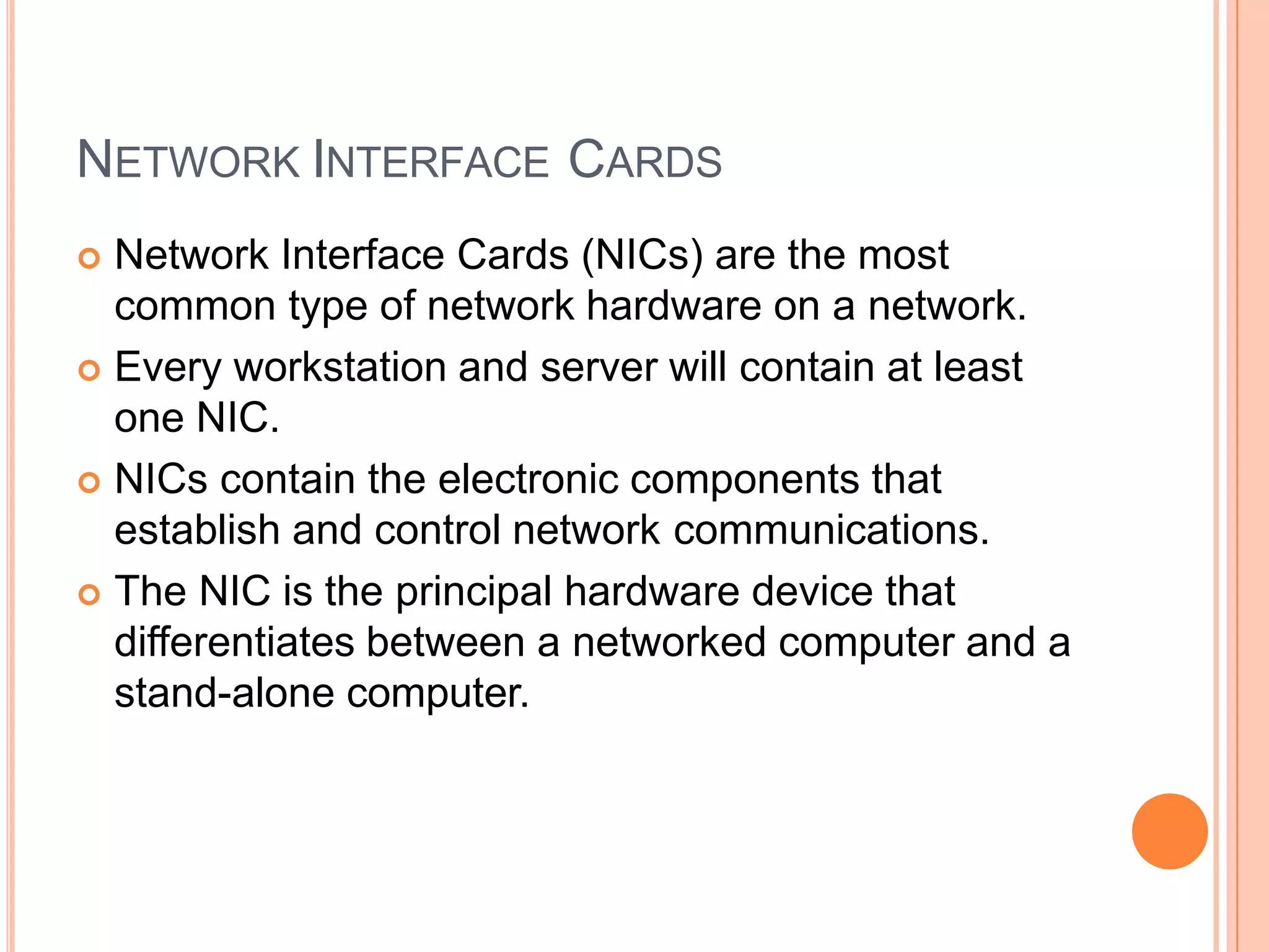 Network hardware devices | PPTX
