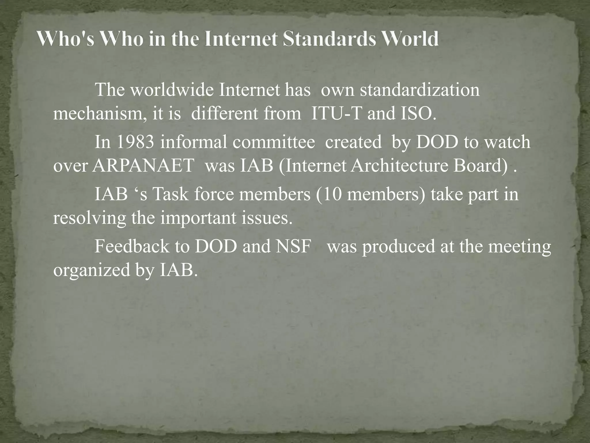 Network standardization | PPTX