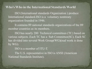 Network standardization | PPTX