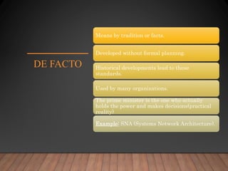 Network_Standards and its types de jure de facto.pptx