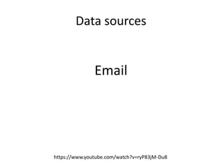 Network structure and data sources | PPTX