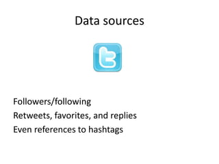 Network structure and data sources | PPTX