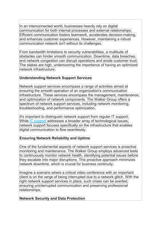 Network Support Services | PDF