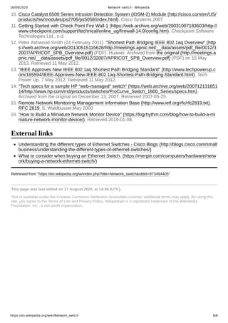Network switch : Notes | PDF